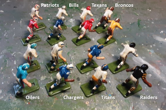 1960 Original AFL Teams – The National Electric Football Game Museum